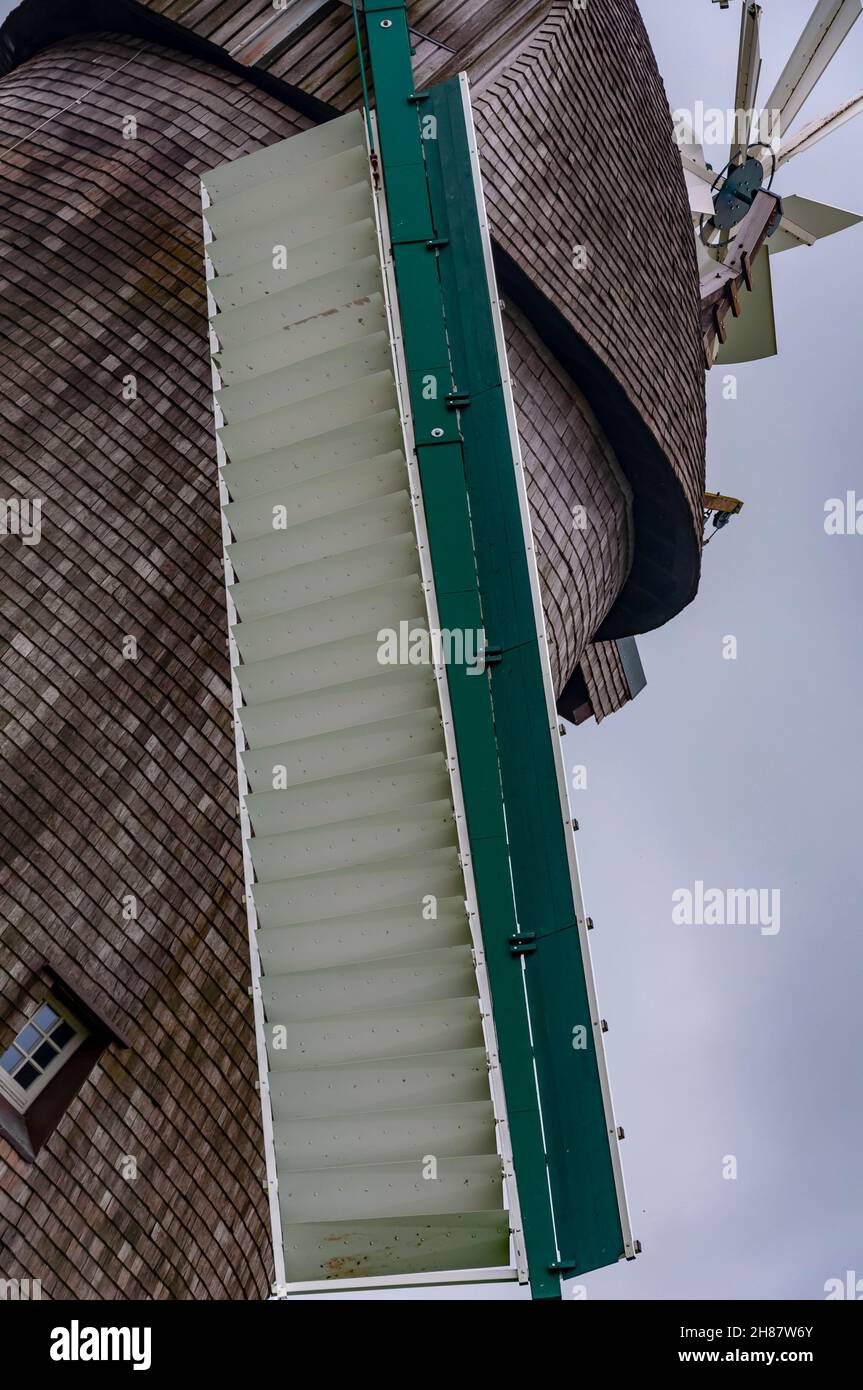 Close up of the traditional historical German windmill Stock Photo - Alamy