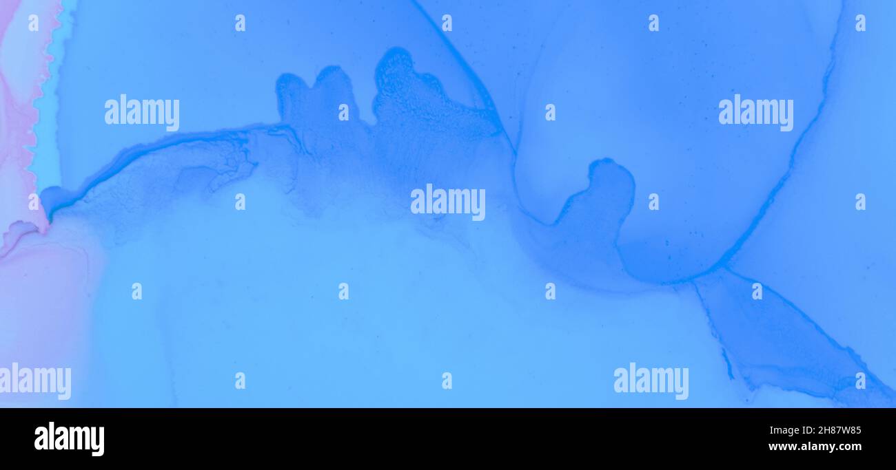 Pastel Fluid Water. Blue Pastel Flow Design Stock Photo - Alamy