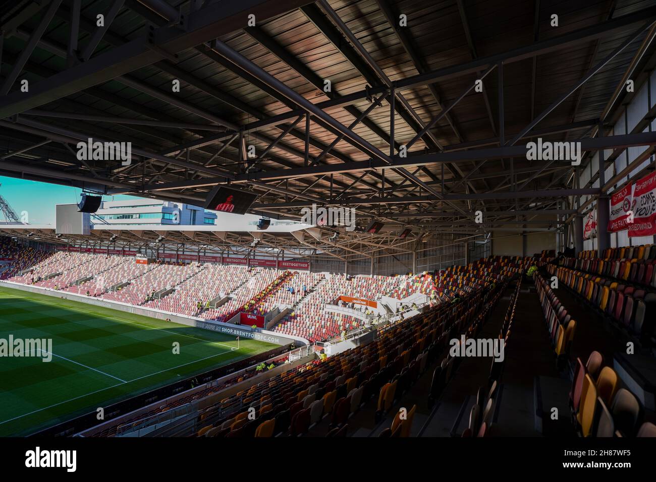 Ground View of Brentford Stadium Griffin Park Stock Photo - Alamy