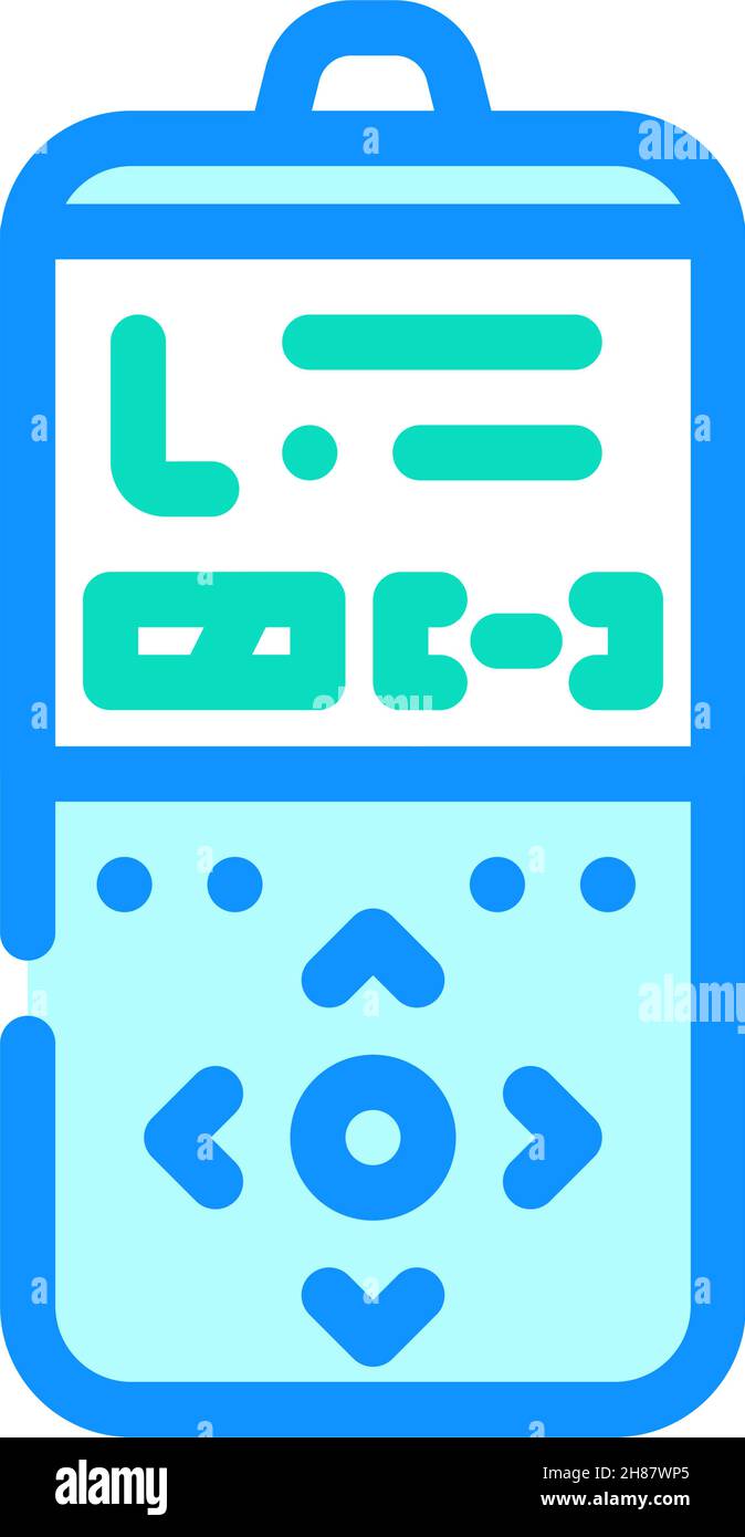 shutter release remote control color icon vector illustration Stock ...