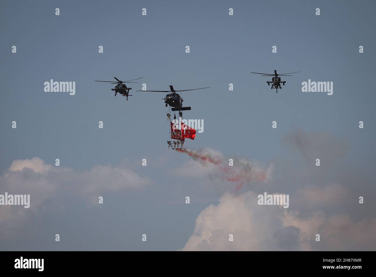 ANKARA, TURKEY - JUNE 26, 2021: Turkish Police Force Helicopters ...