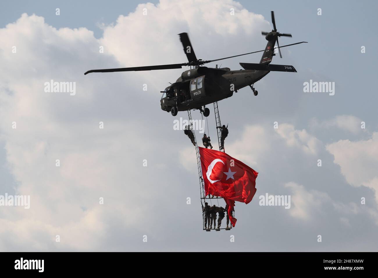 ANKARA, TURKEY - JUNE 26, 2021: Turkish Police Force Sikorsky S-70 ...