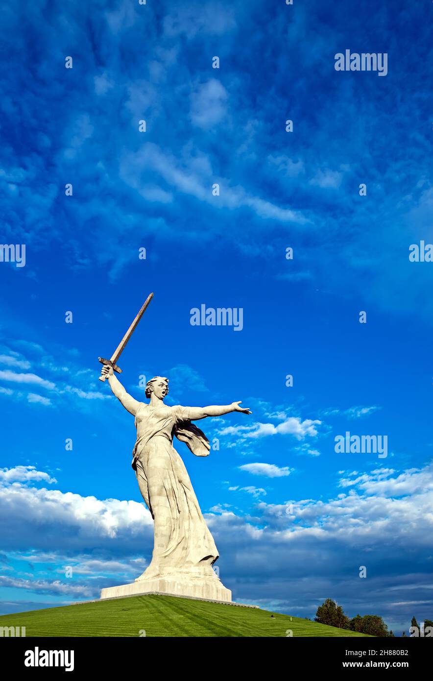 Volgograd, Russia - June 05, 2021: The Motherland calls. monument on ...