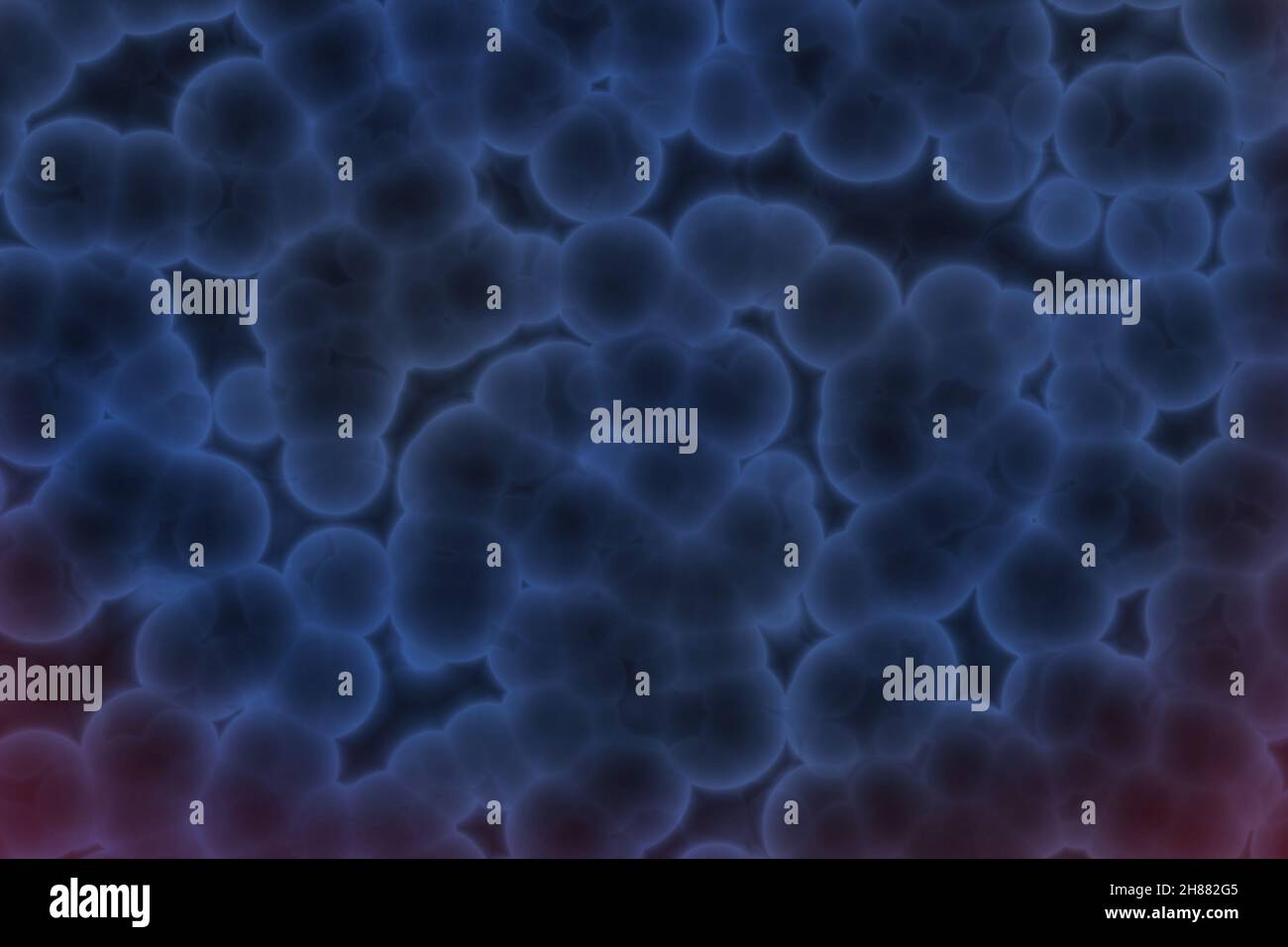 nice artistic blue a lot of bio bacteria digitally drawn background or ...