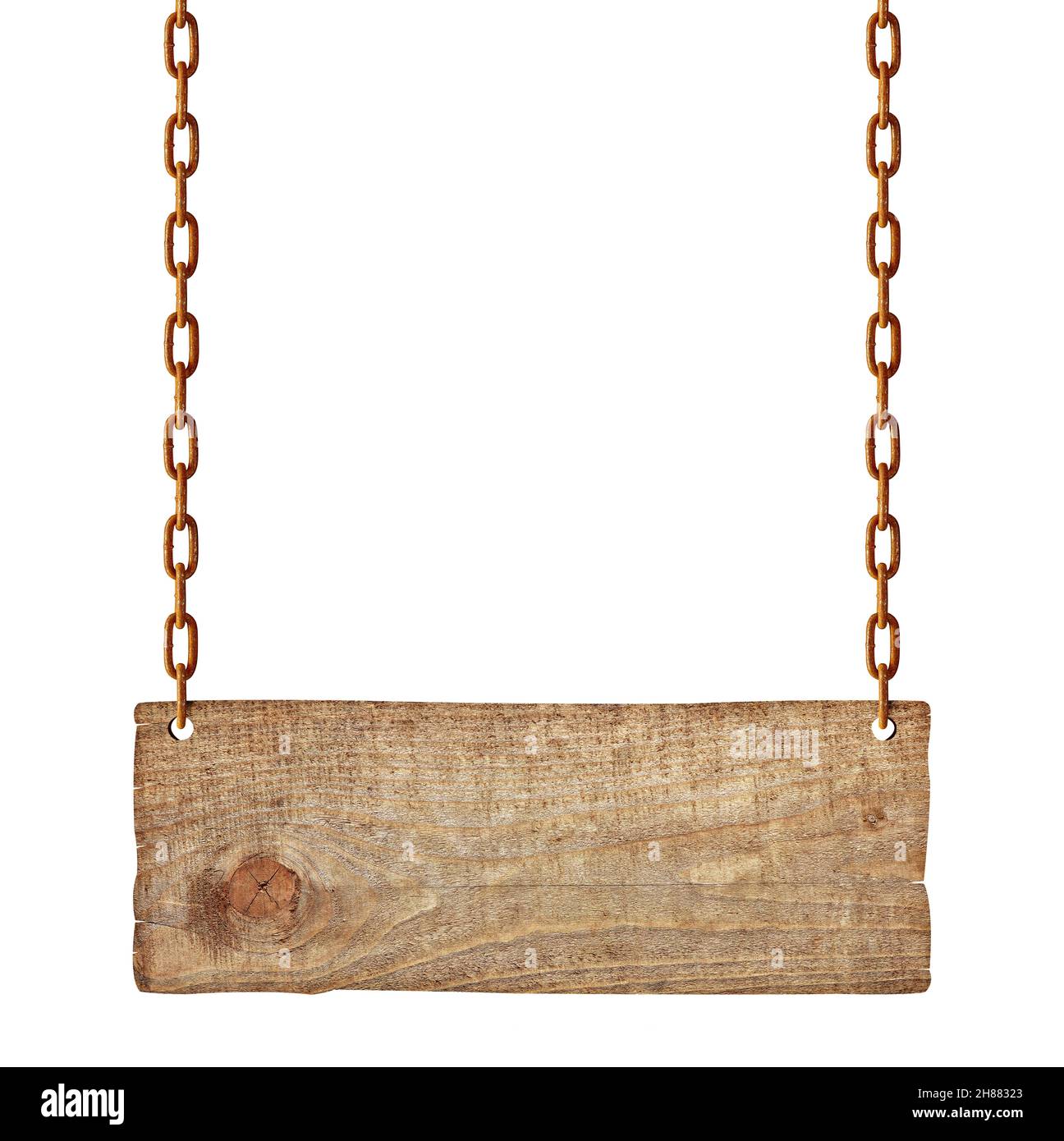 wooden sign chain ropesignboard signpost Stock Photo - Alamy