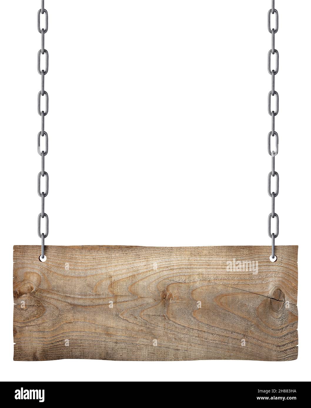 wooden sign chain ropesignboard signpost Stock Photo - Alamy