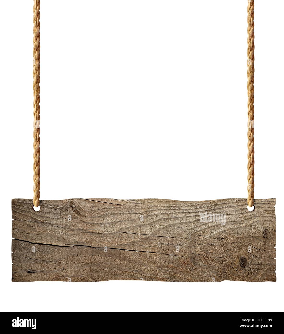 wooden sign chain ropesignboard signpost Stock Photo - Alamy
