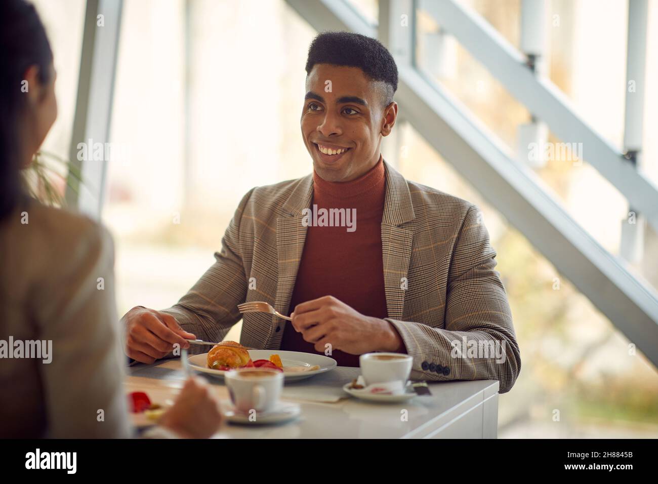 Lunch buffet office hi-res stock photography and images - Alamy