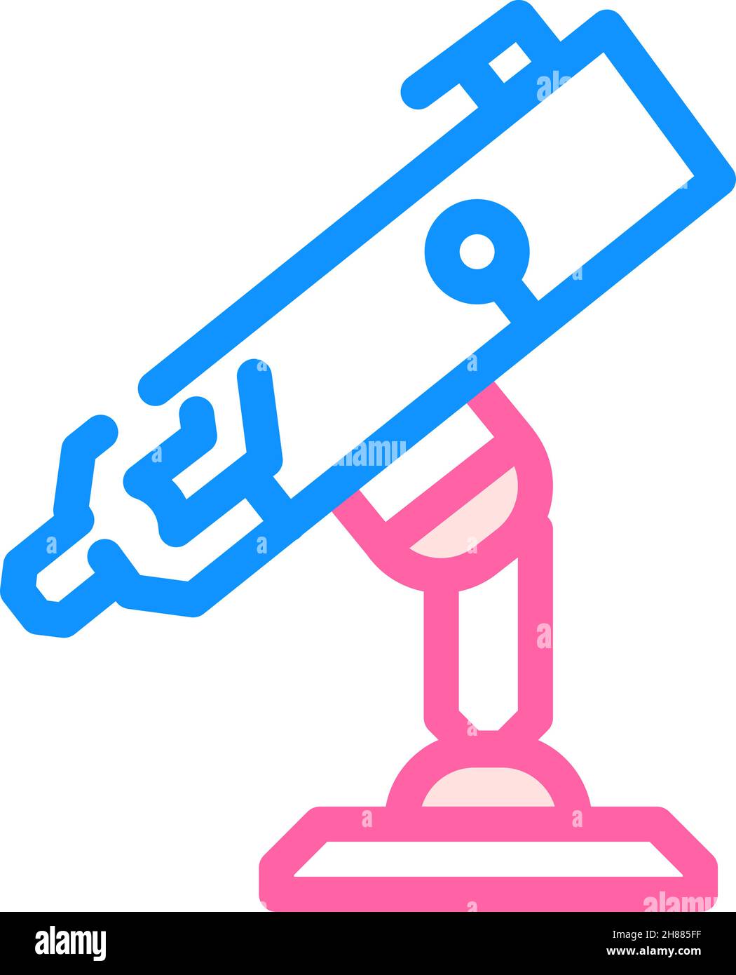telescope equipment color icon vector illustration Stock Vector Image ...