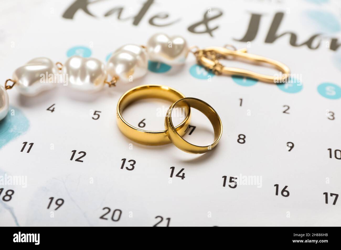 Wedding calendar hi-res stock photography and images - Alamy