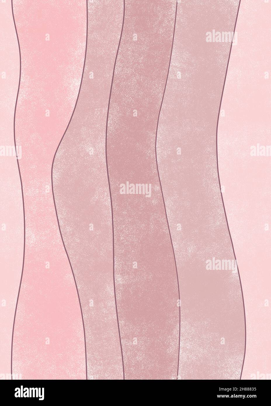 Abstract pale pink pastel watercolor pattern of grunge waves. Seamless ...