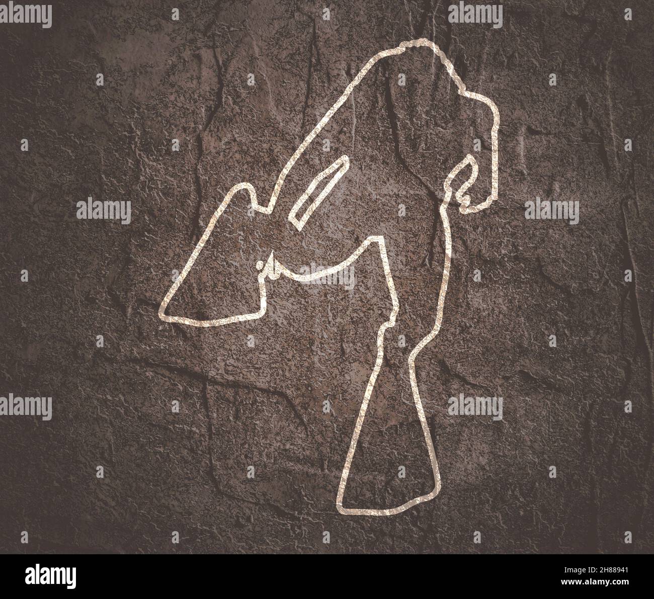 Silhouette of diver. Outline web icon of diver. The concept of sport ...