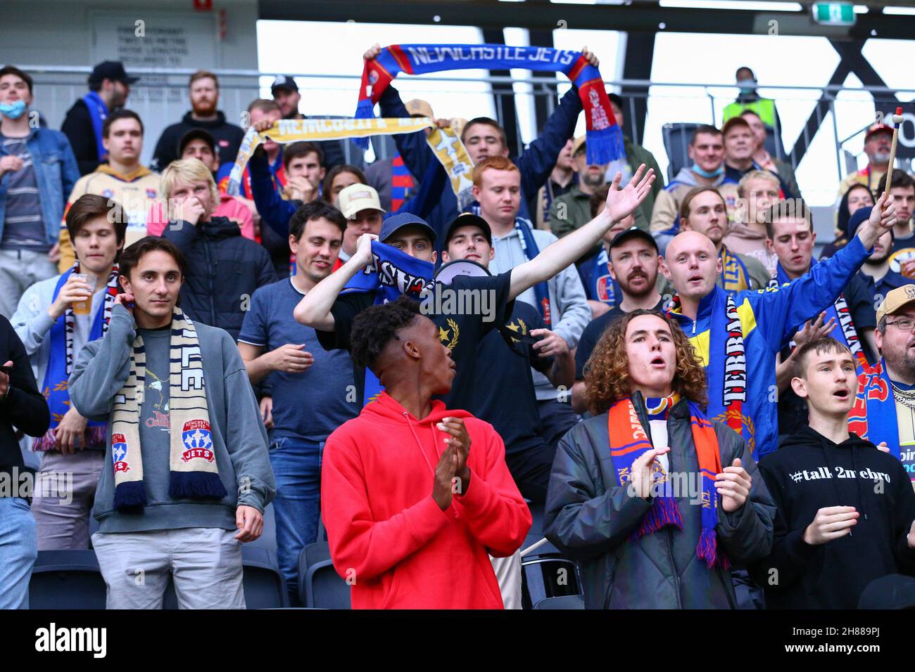 Newcastle jets fans hi-res stock photography and images - Alamy