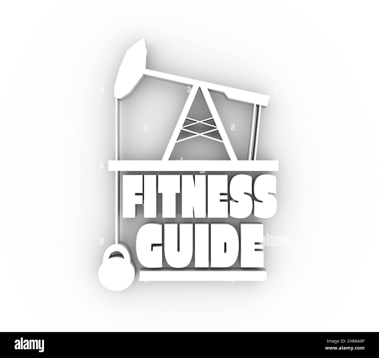 Fitness guide text. Creative typography poster concept. Letters and oil ...