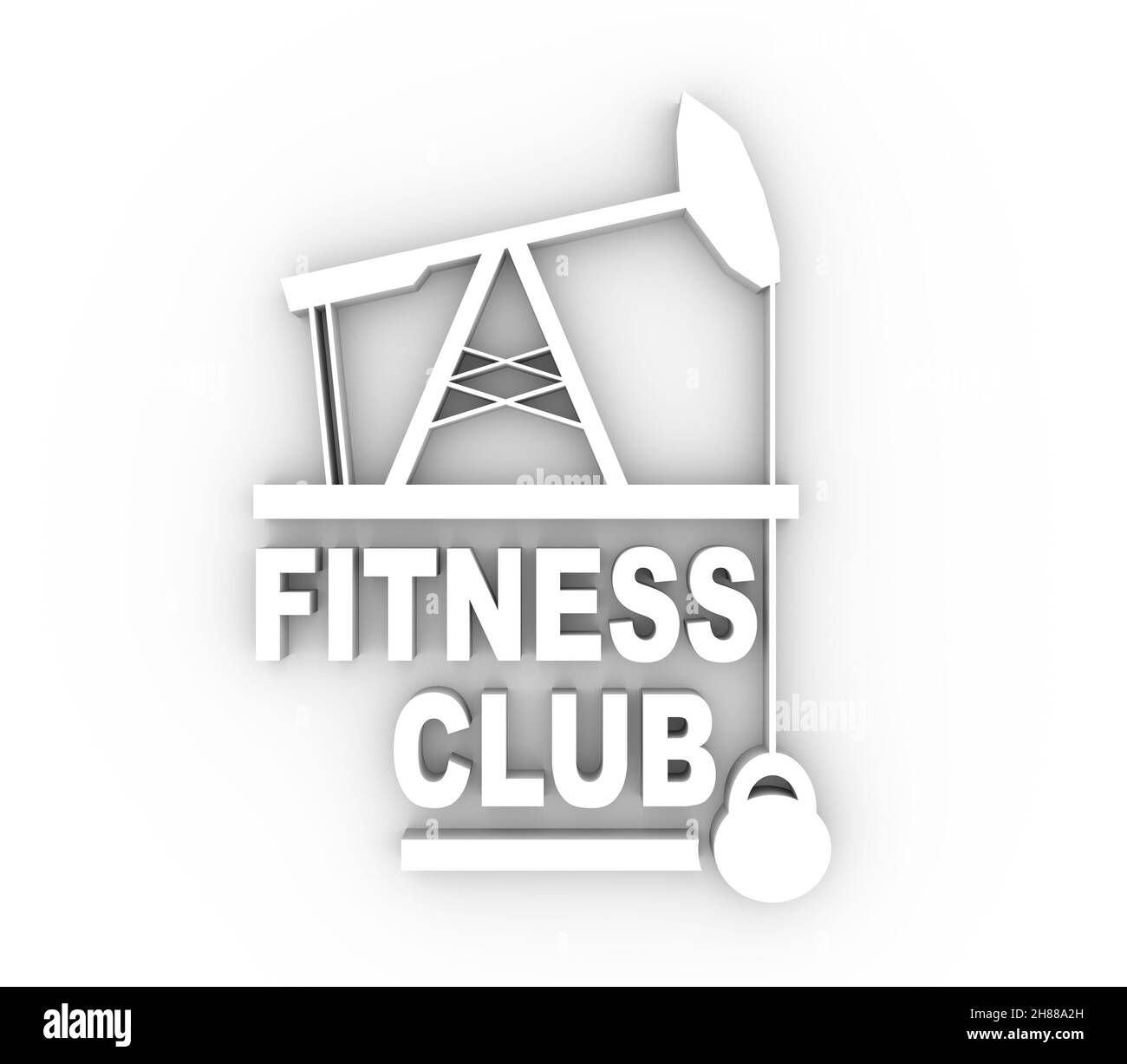 Fitness club emblem. Creative typography poster concept. Letters and ...