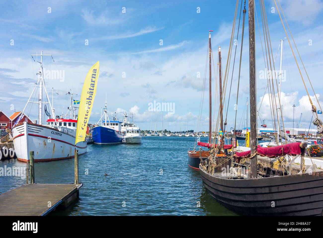 Varberg: harbor in , Hallands län, Sweden Stock Photo - Alamy