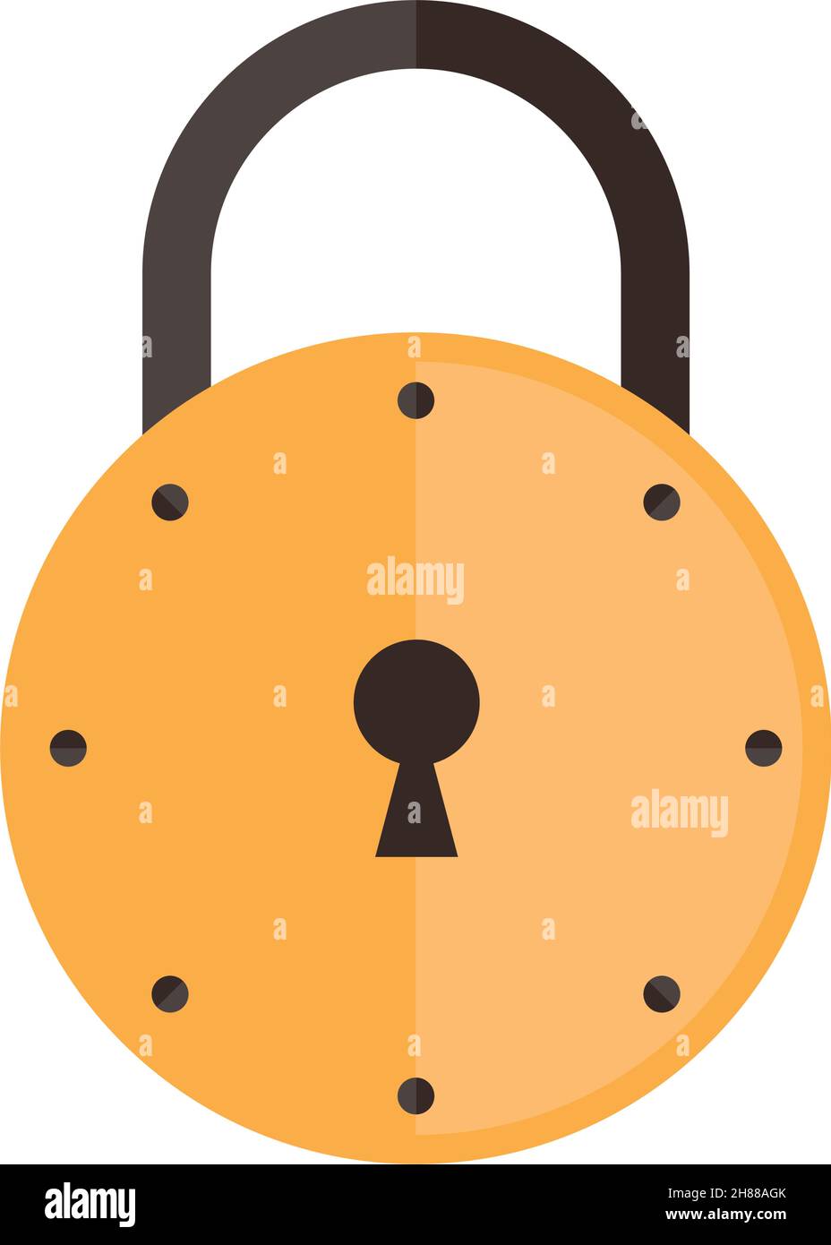 circular padlock security guard icon Stock Vector Image & Art - Alamy