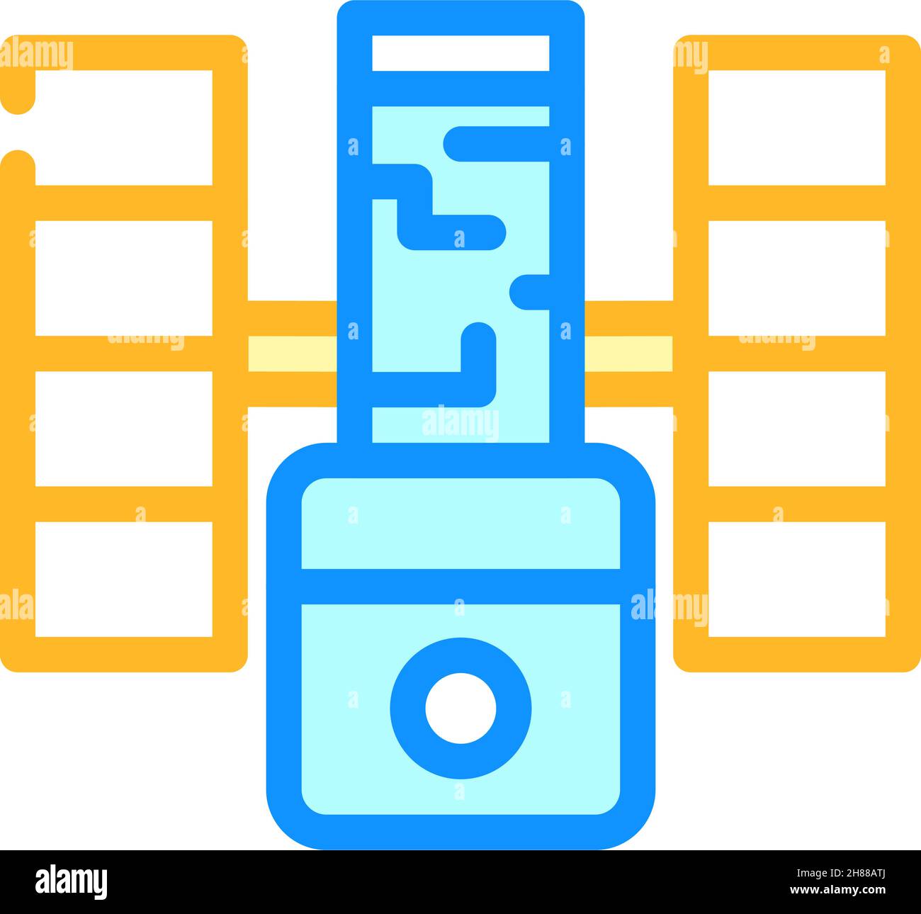 hubble telescope color icon vector illustration Stock Vector Image & Art - Alamy
