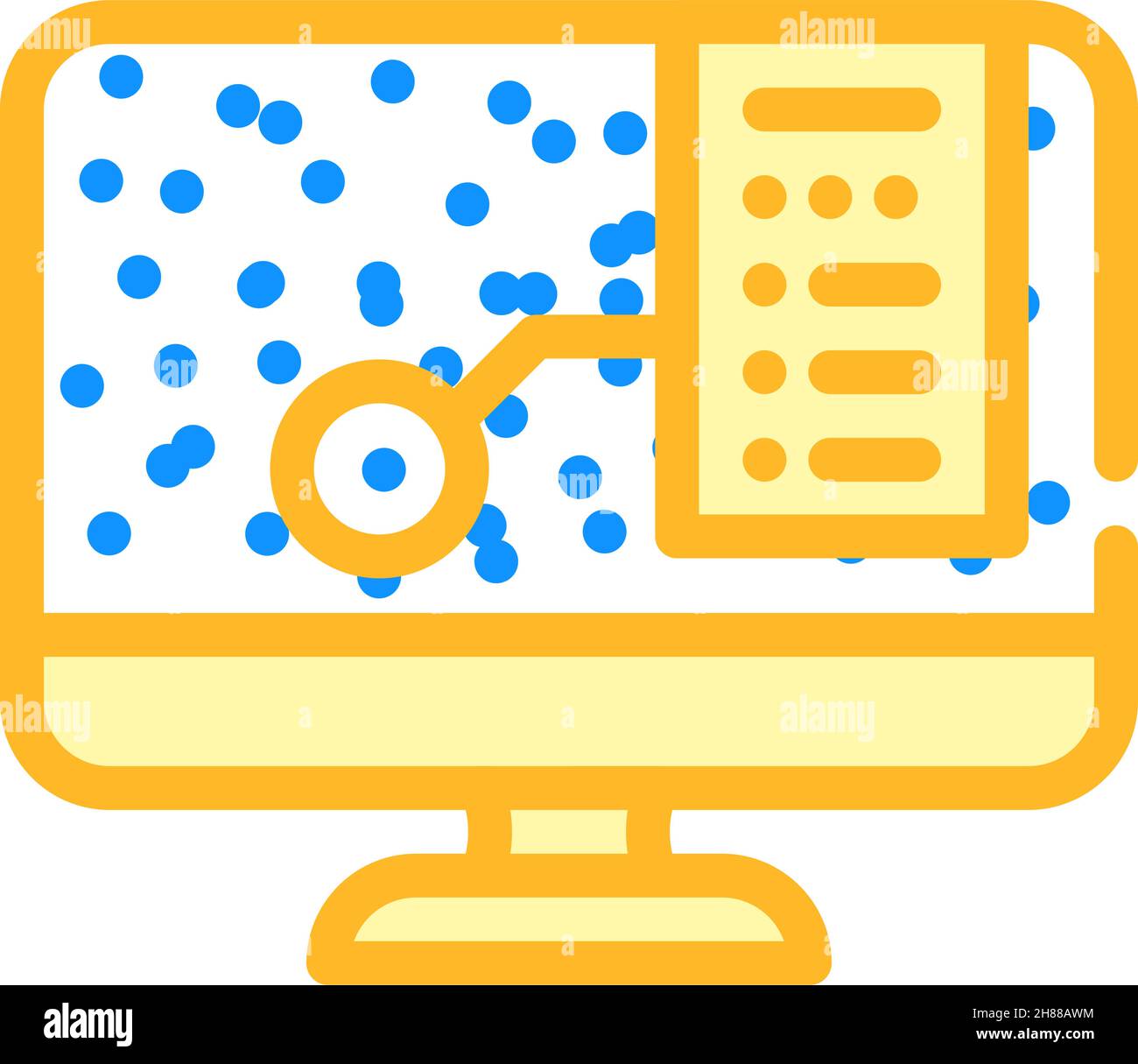 virtual planetarium color icon vector illustration Stock Vector Image ...