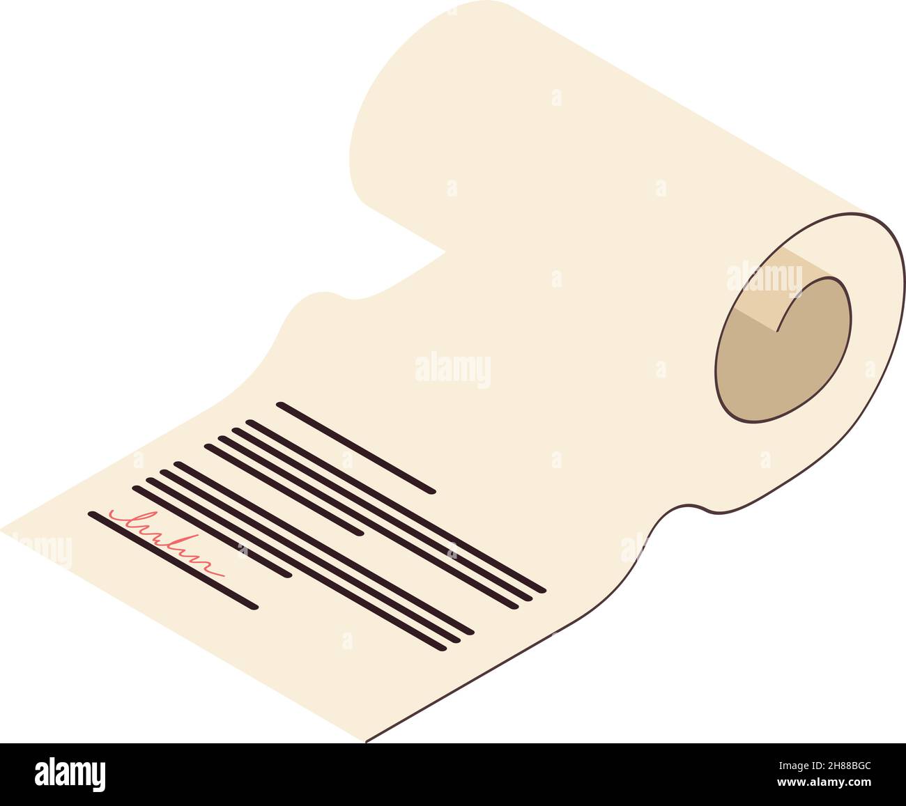 legal document with signature icon Stock Vector Image & Art - Alamy