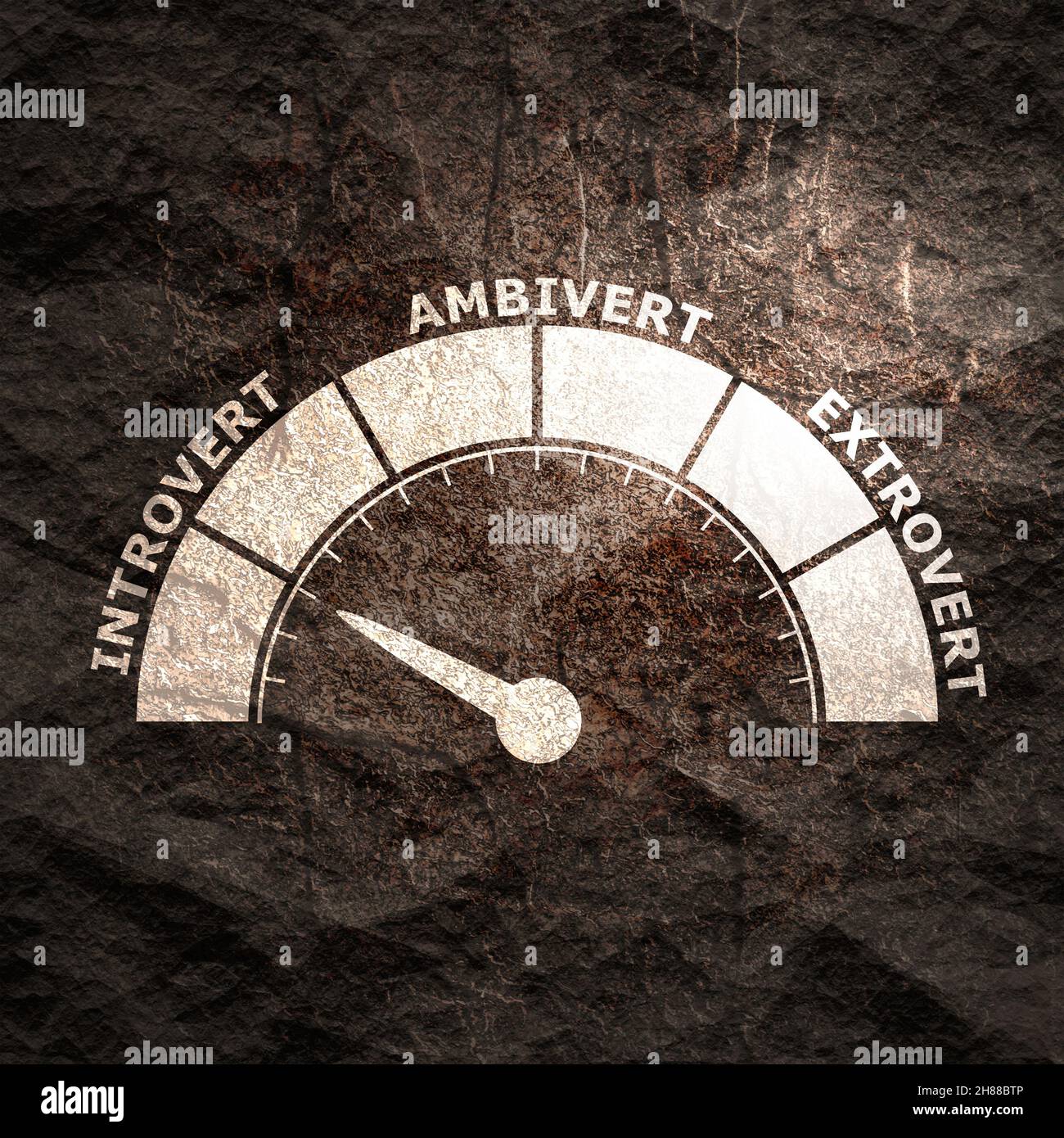 Extrovert, ambivert and introvert concept illustration. Human ...