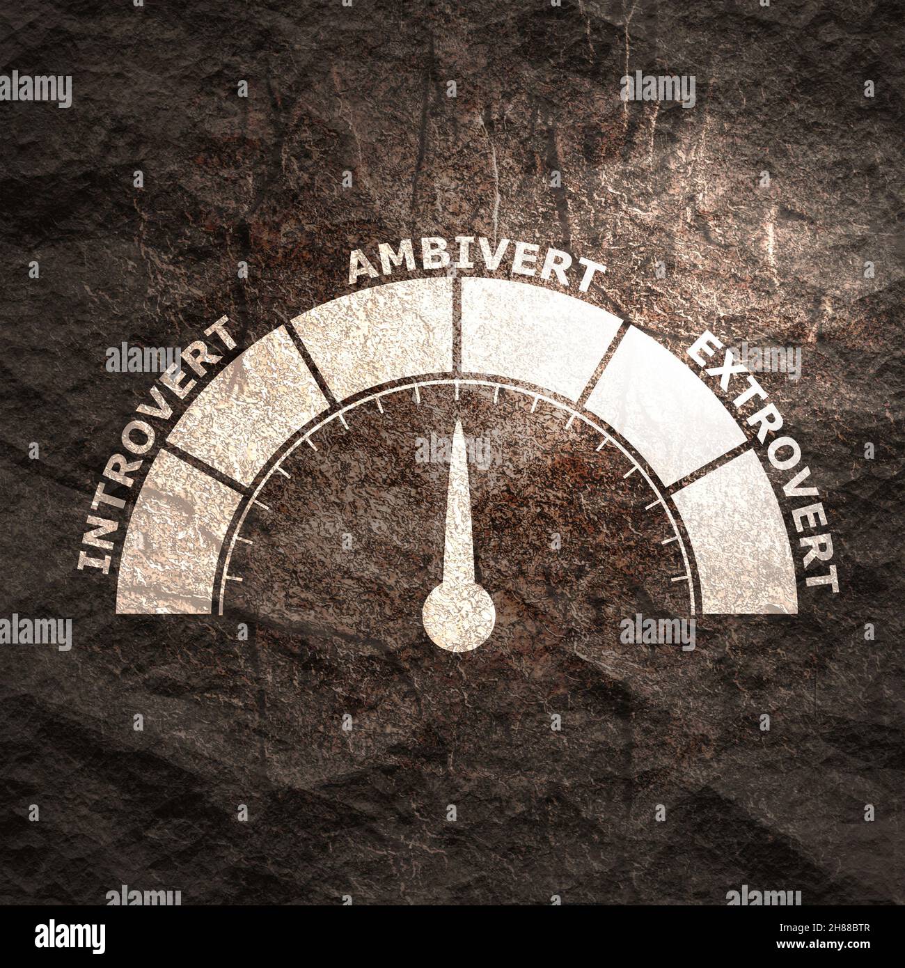 Extrovert, ambivert and introvert concept illustration. Human ...