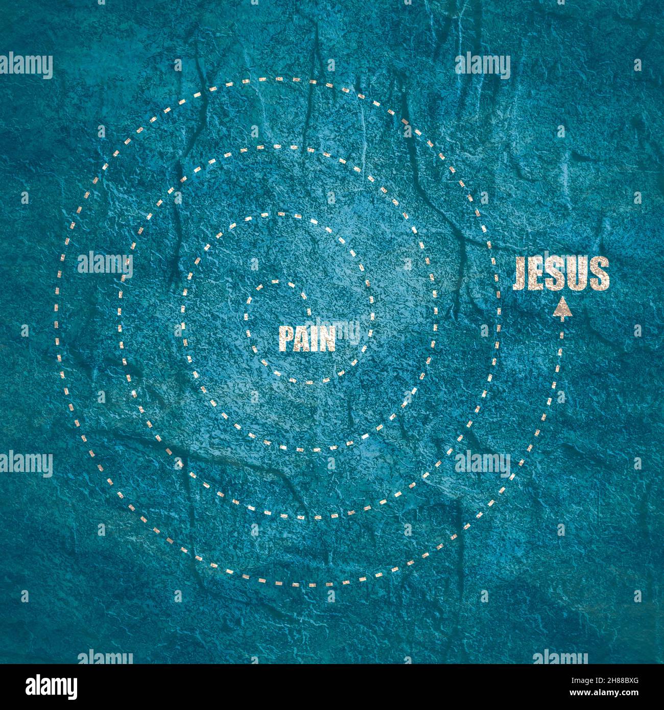 Christianity concept illustration. Pathway from faith to success Stock ...