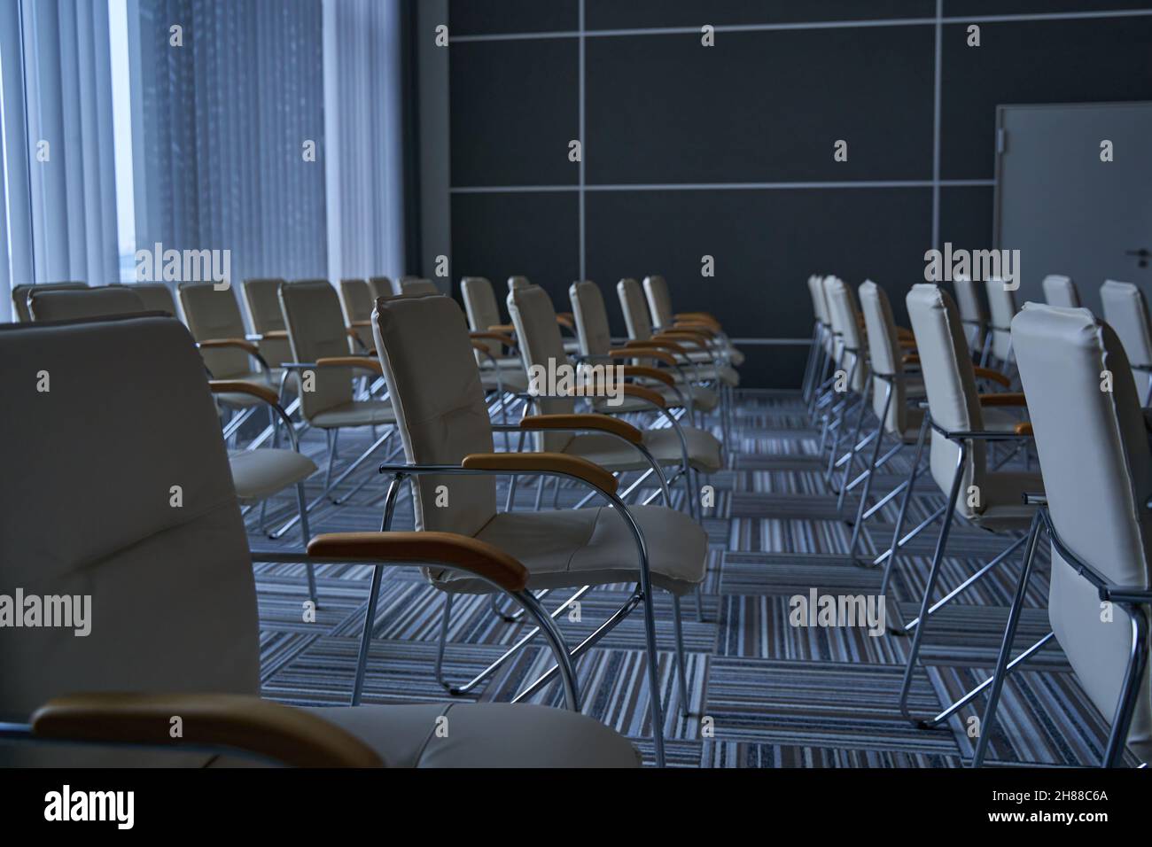 Empty waiting room in airport business terminal Stock Photo - Alamy
