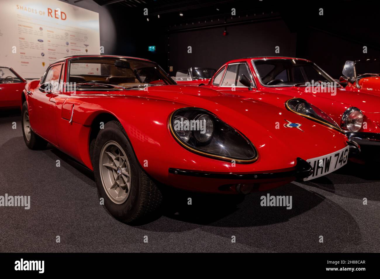 1969 Marcos GT 3-Litre GT, on display at the Haynes International Motor ...