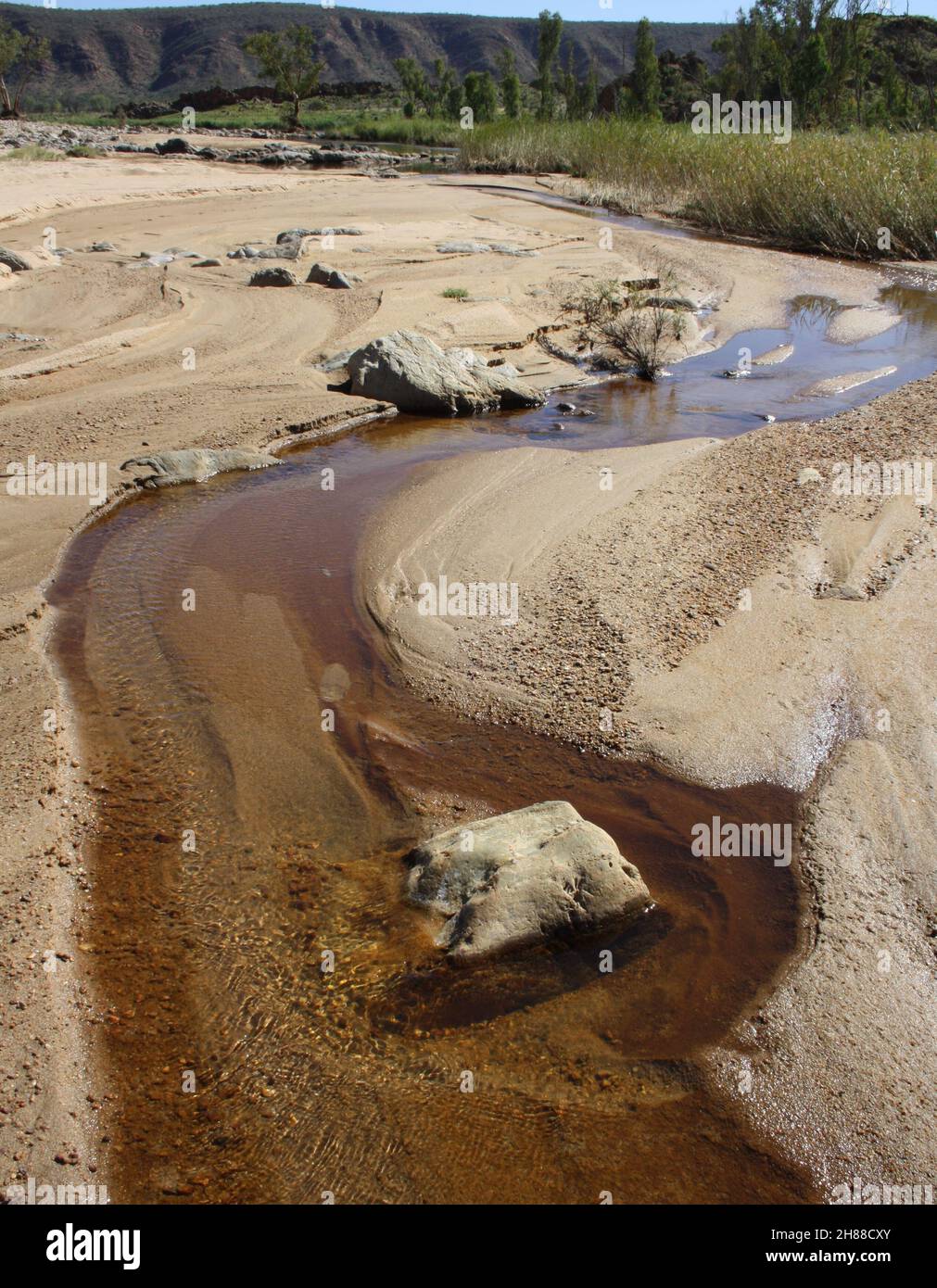 View along the Finke River in Central Australia Stock Photo - Alamy