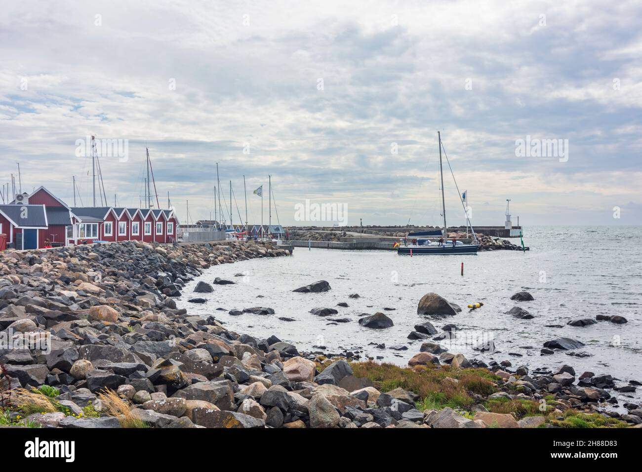 Varberg: marina in Träslövsläge in , Hallands län, Sweden Stock Photo ...