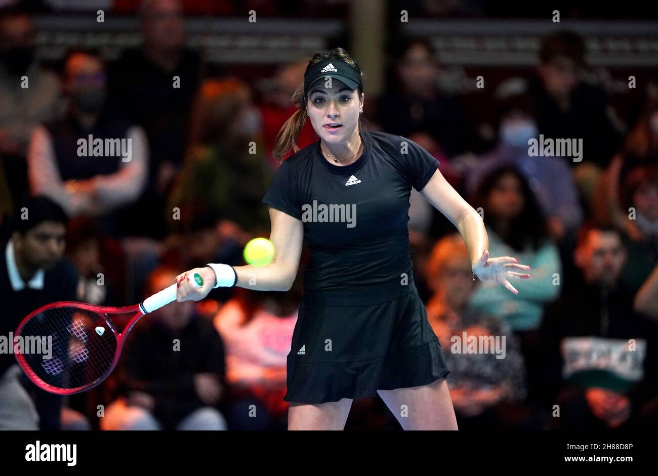 Romania's Elena-Gabriela Ruse in action against Great Britain's Emma ...