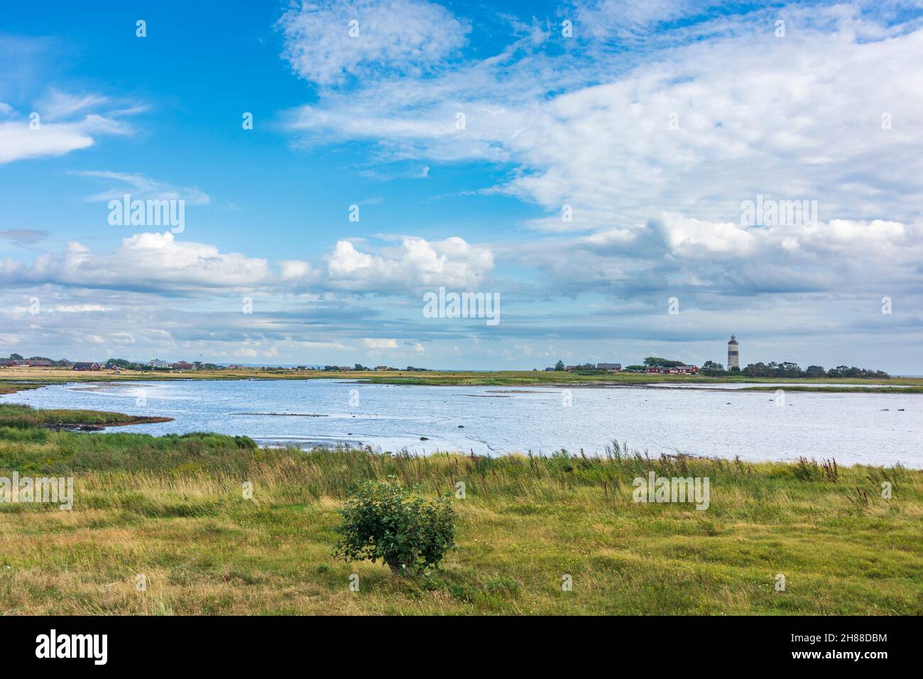 Falkenberg: sea area Kattegat, view to lighthouse Morups Tänge in ...