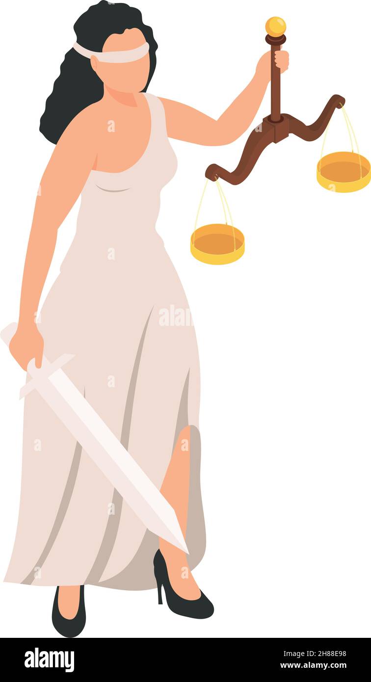 justice woman with balance character Stock Vector Image & Art - Alamy