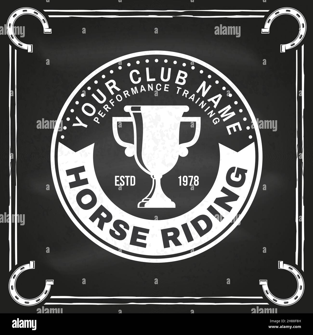 Horse racing sport club badges, patches, emblem, logo. Vector ...