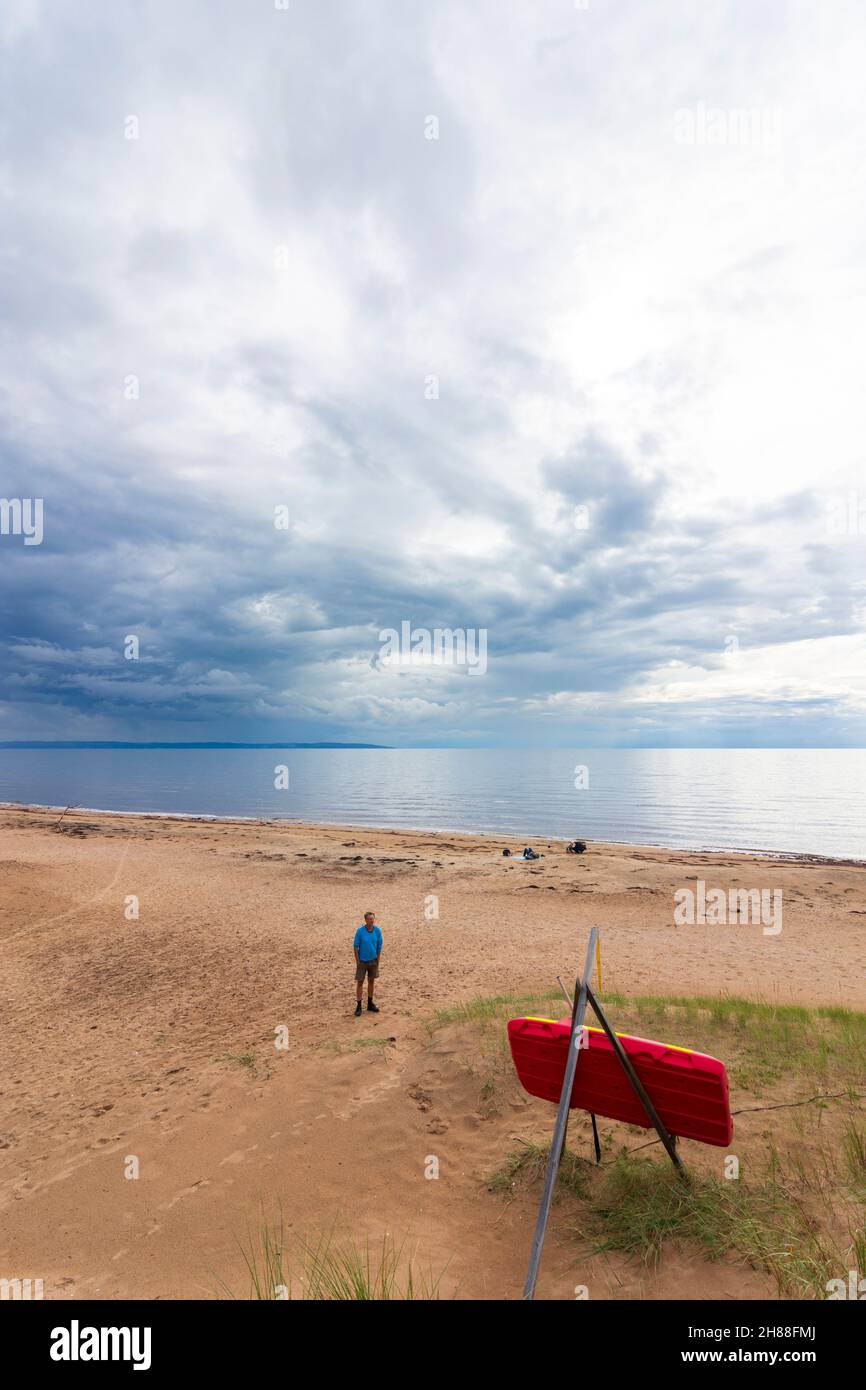 Halmstad: Laholmsbukten (Laholm Bay) at Kattegat sea area, beach, sand ...