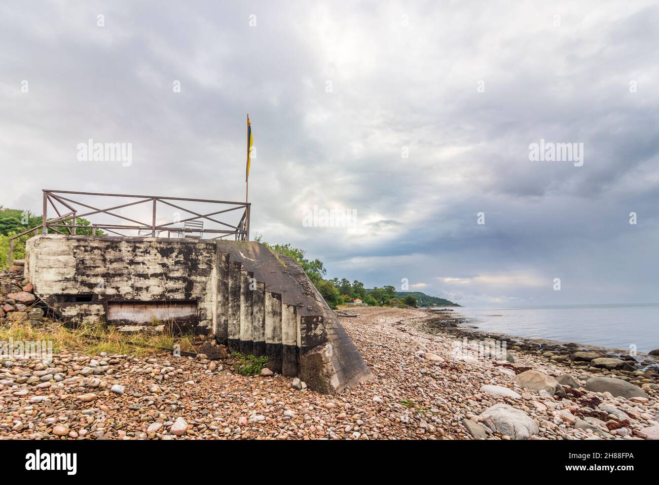 Bastad: bunker at Kattegat sea area in Kattvik. The Skane Line ...