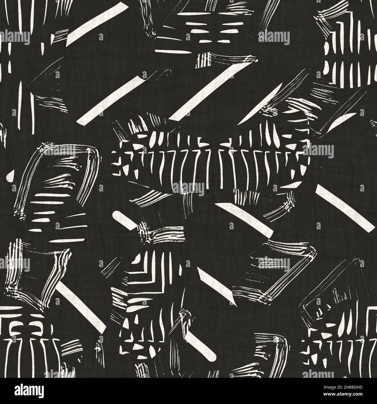 Seamless two tone hand drawn brushed effect pattern swatch Stock Photo ...
