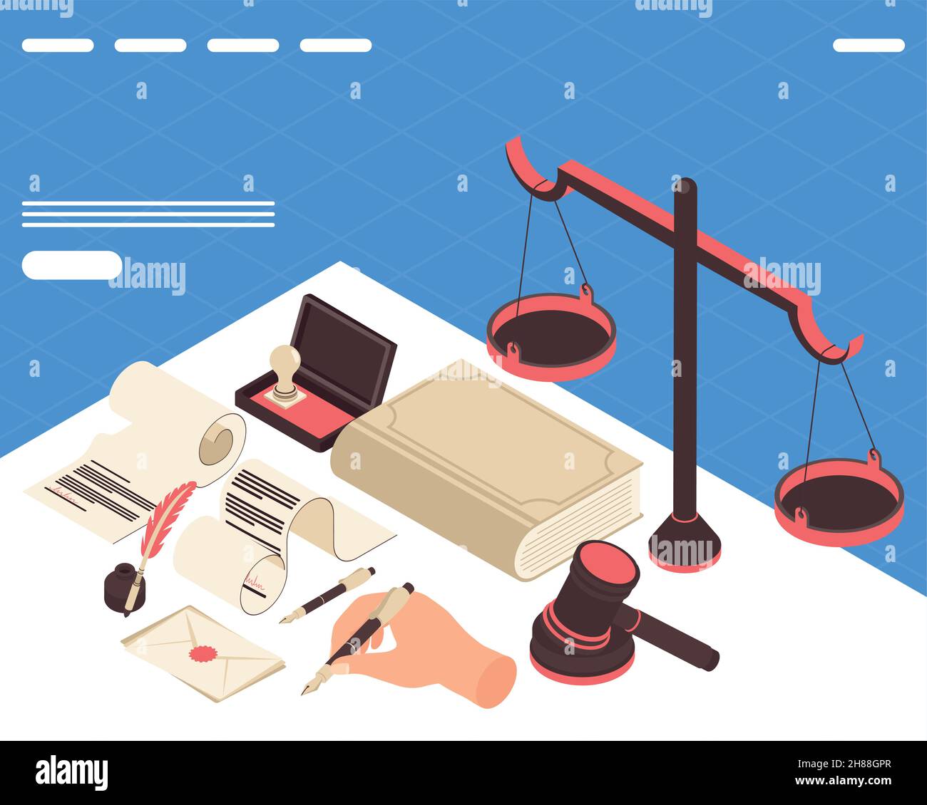 notary service legal set icons Stock Vector Image & Art - Alamy