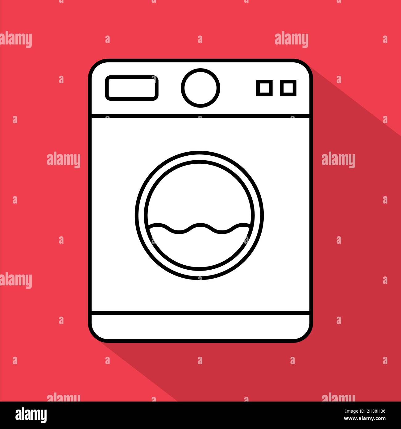 Washing machine equipment, Electric washer laundry icon, wash symbol ...