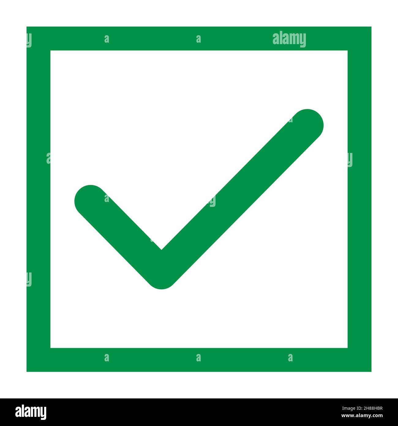 Check mark, tick icon, succes - yes vector illustration isolated on ...