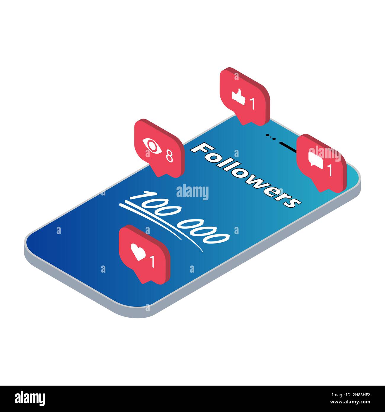 Congratulation isometric number lettering, Collection celebrate ...