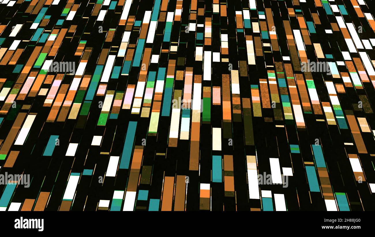 Colorful stripes move in streams. Animation. Streams of multi-colored ...