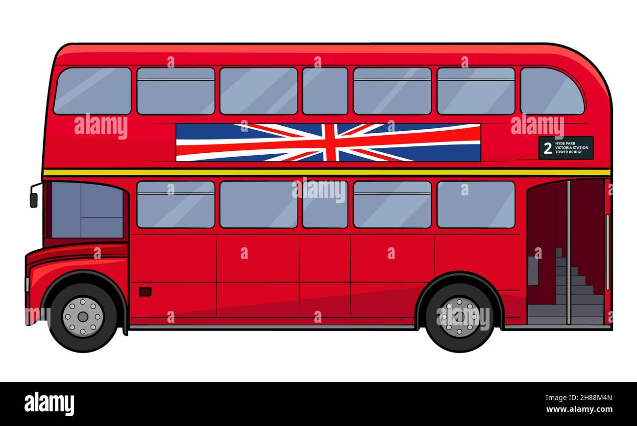 London bus vector stock illustration Stock Vector Image & Art - Alamy