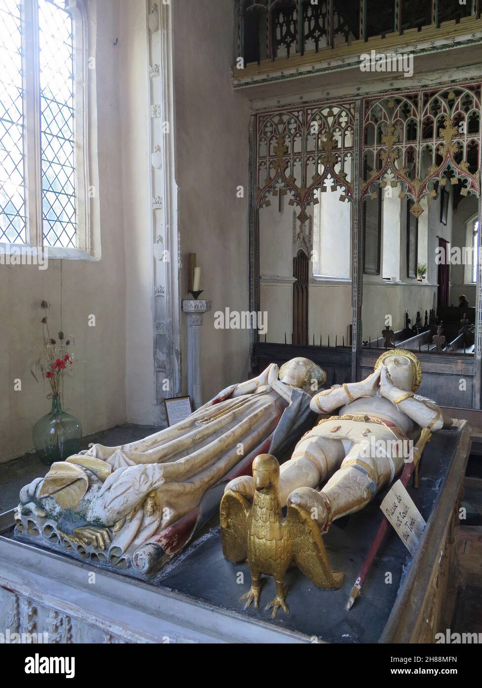 St Mary's Church Dennington Stock Photo - Alamy