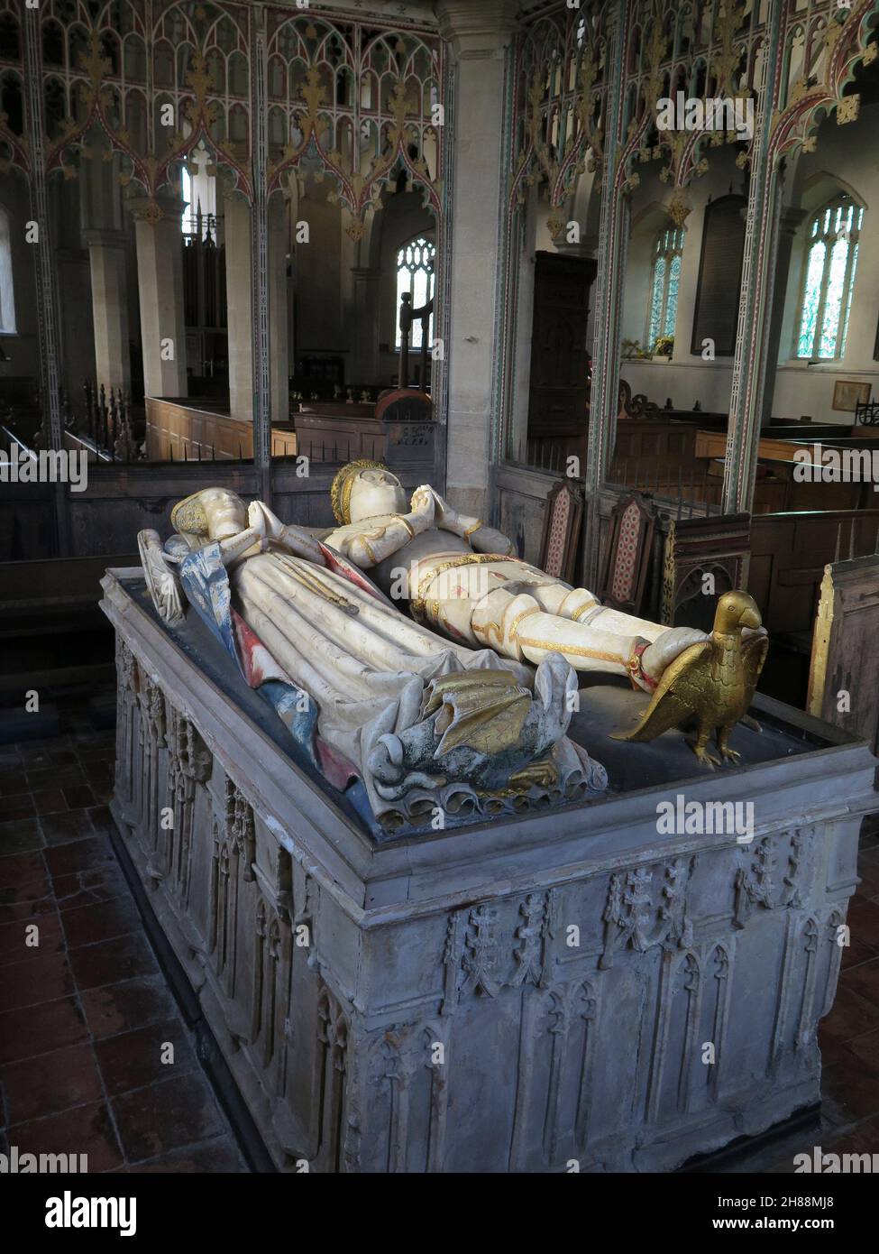 St Mary's Church Dennington Stock Photo - Alamy