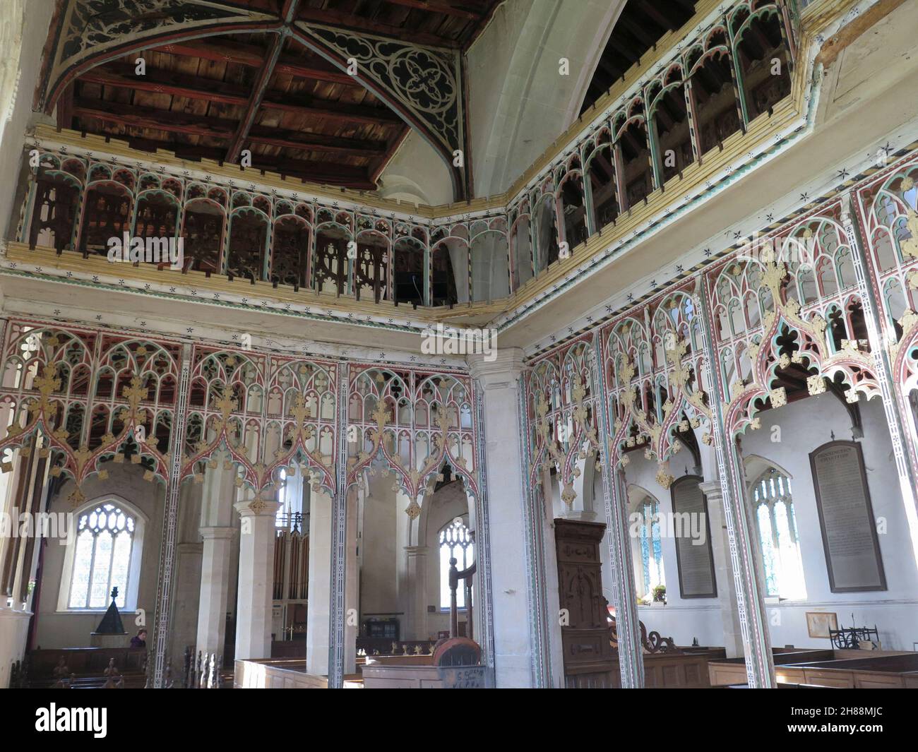St Mary's Church Dennington Stock Photo - Alamy