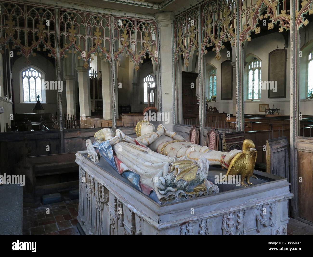 St Mary's Church Dennington Stock Photo - Alamy