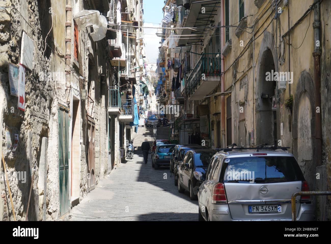 old street downtown Napoli Stock Photo - Alamy