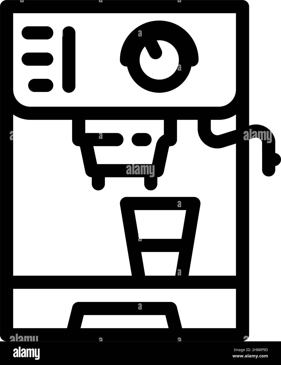 professional coffee machine line icon vector illustration Stock Vector ...